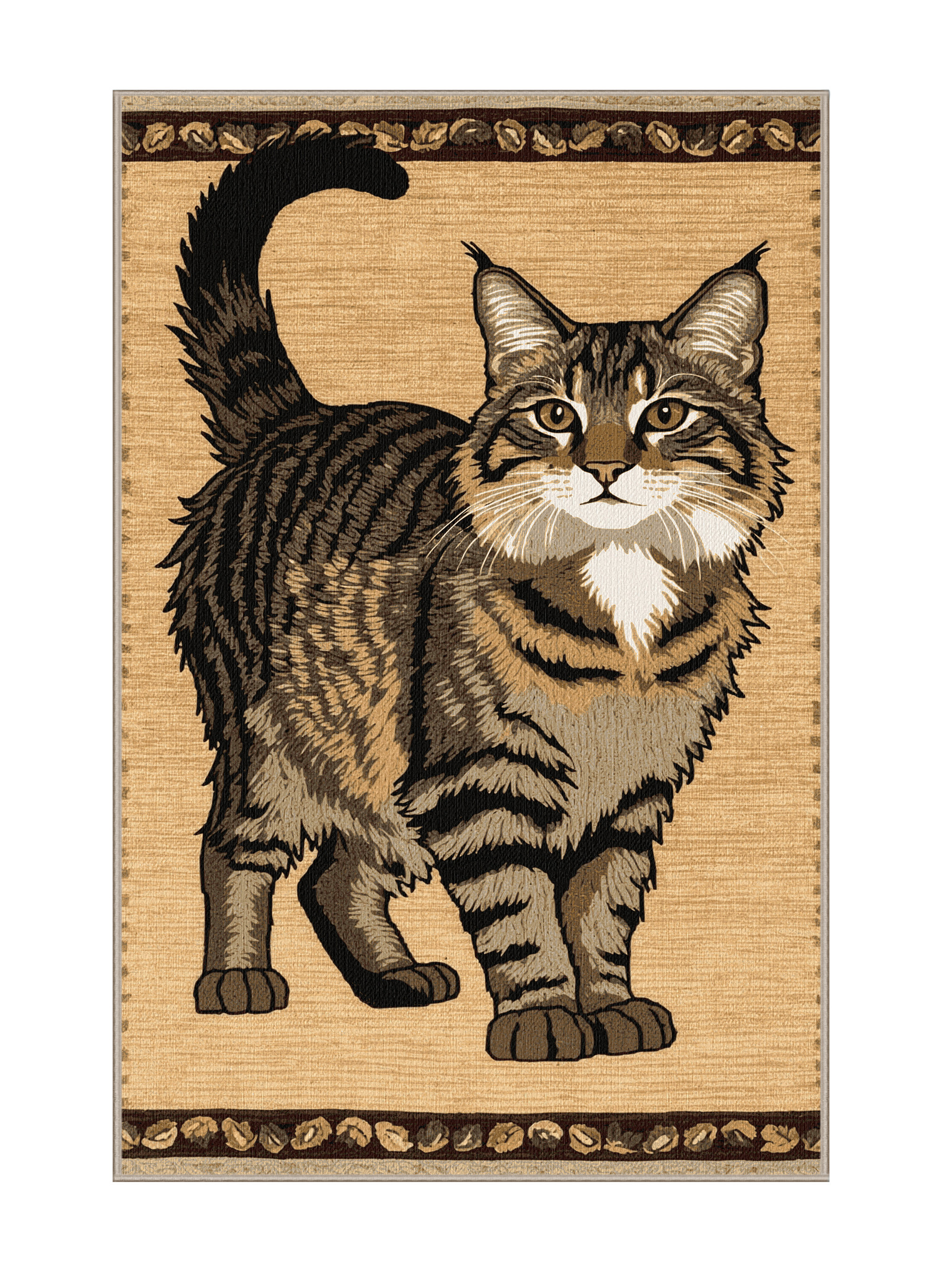 Foundry Select Washable Cyprus Cat Cats Area Rug | Wayfair