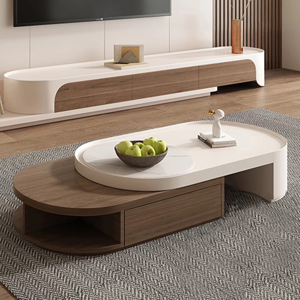 Bkoksety Solid wood retractable multi-functional tea table | Wayfair