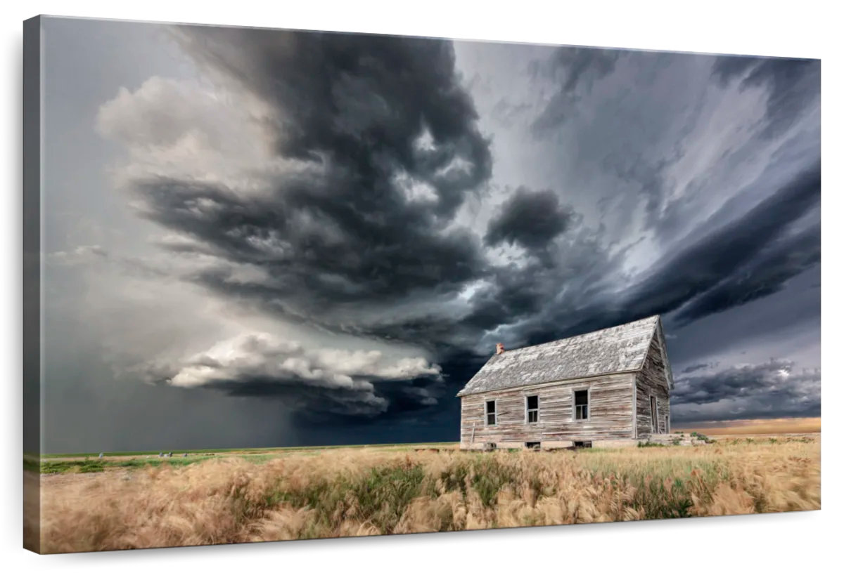 Millwood Pines Alvord Supercell Over Schoolhouse - Wayfair Canada