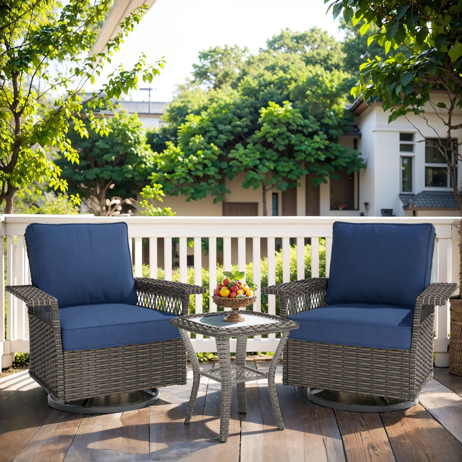 Buenhomino 2 - Person Outdoor Seating Group with Cushions | Wayfair