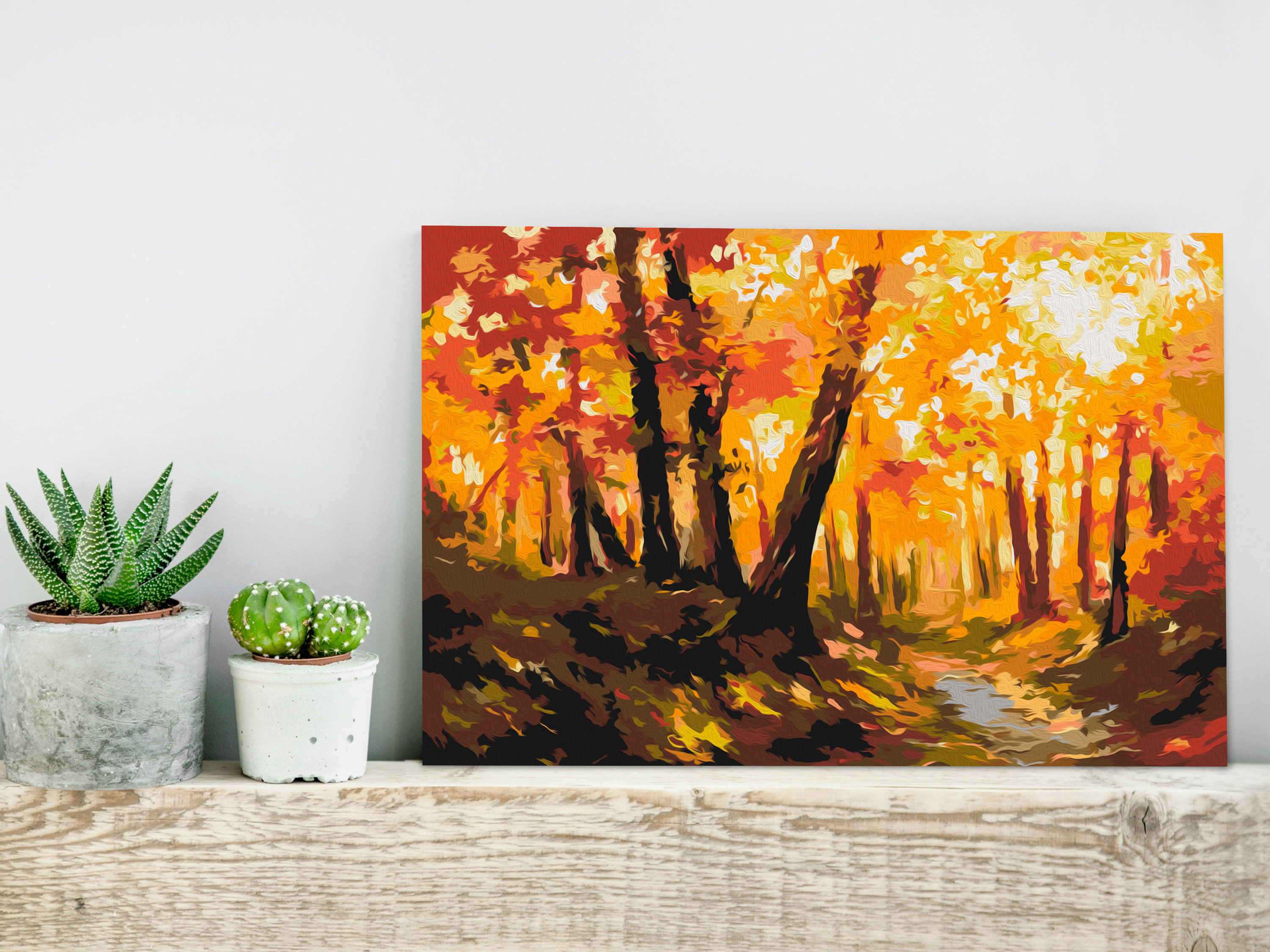 East Urban Home Forest Track - Wrapped Canvas Painting | Wayfair