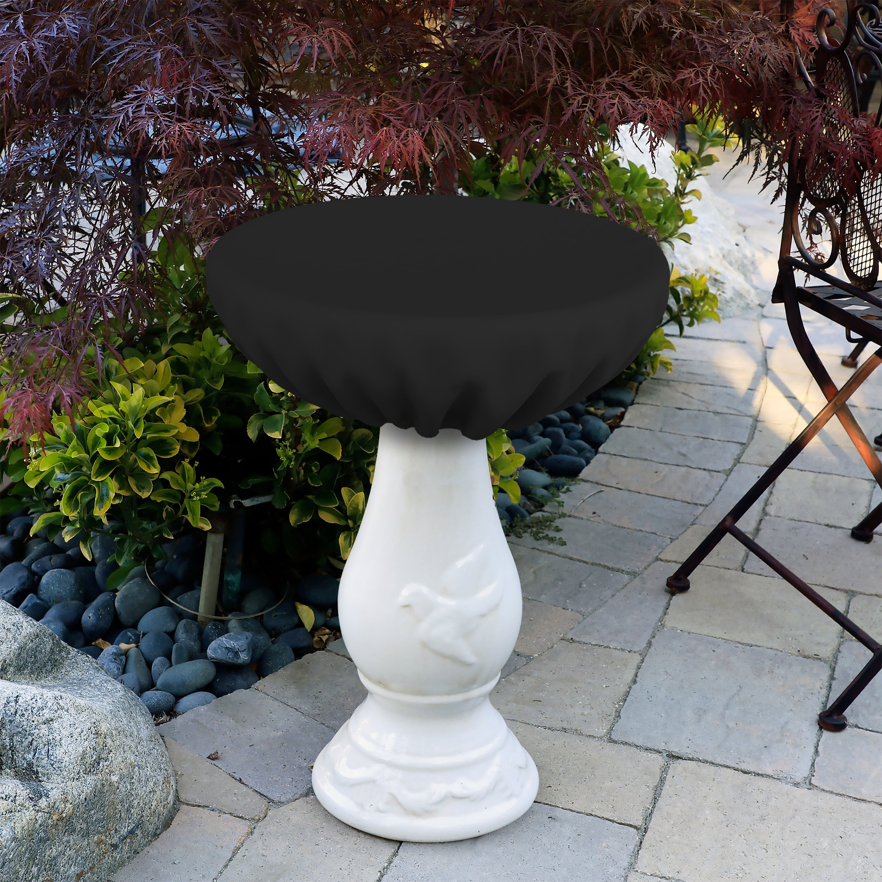 Arlmont & Co. Heavy-Duty Outdoor Waterproof Bird Bath Cover, Protective ...