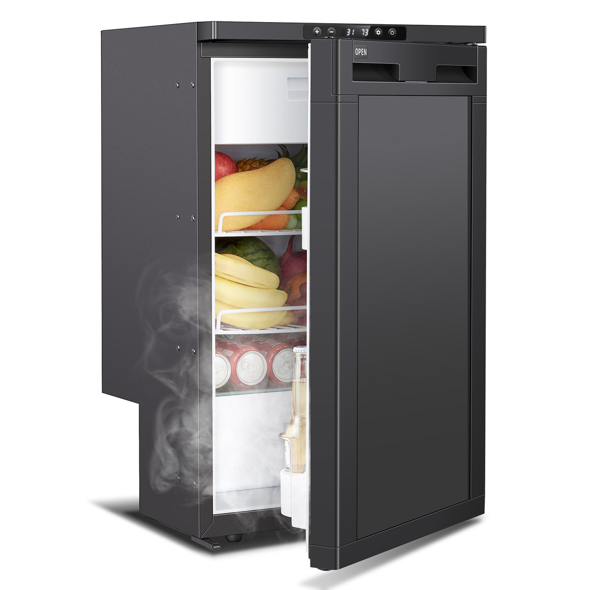 BODEGA 83L 12V Rv Refrigerator With App Control, Portable Car Freezer ...