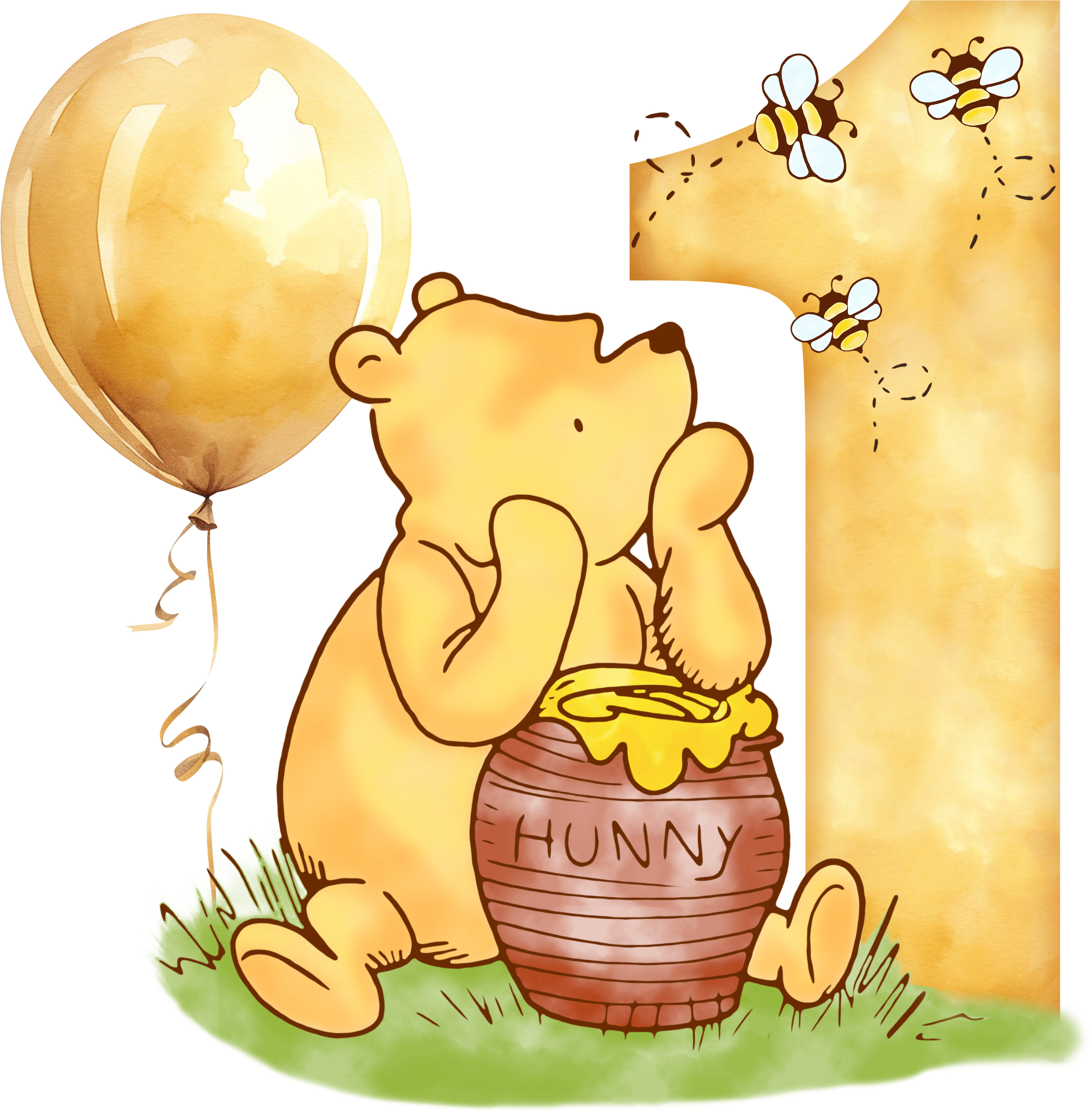 UniQstiQ Winnie-the-pooh Party Prop Cutout Party Decoration Yard Sign ...