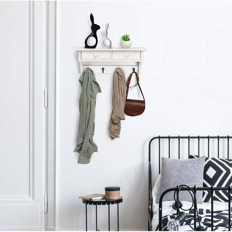 Lark Manor™ Coat Hooks Wall Mounted, Farmhouse Wall Coat Rack With ...