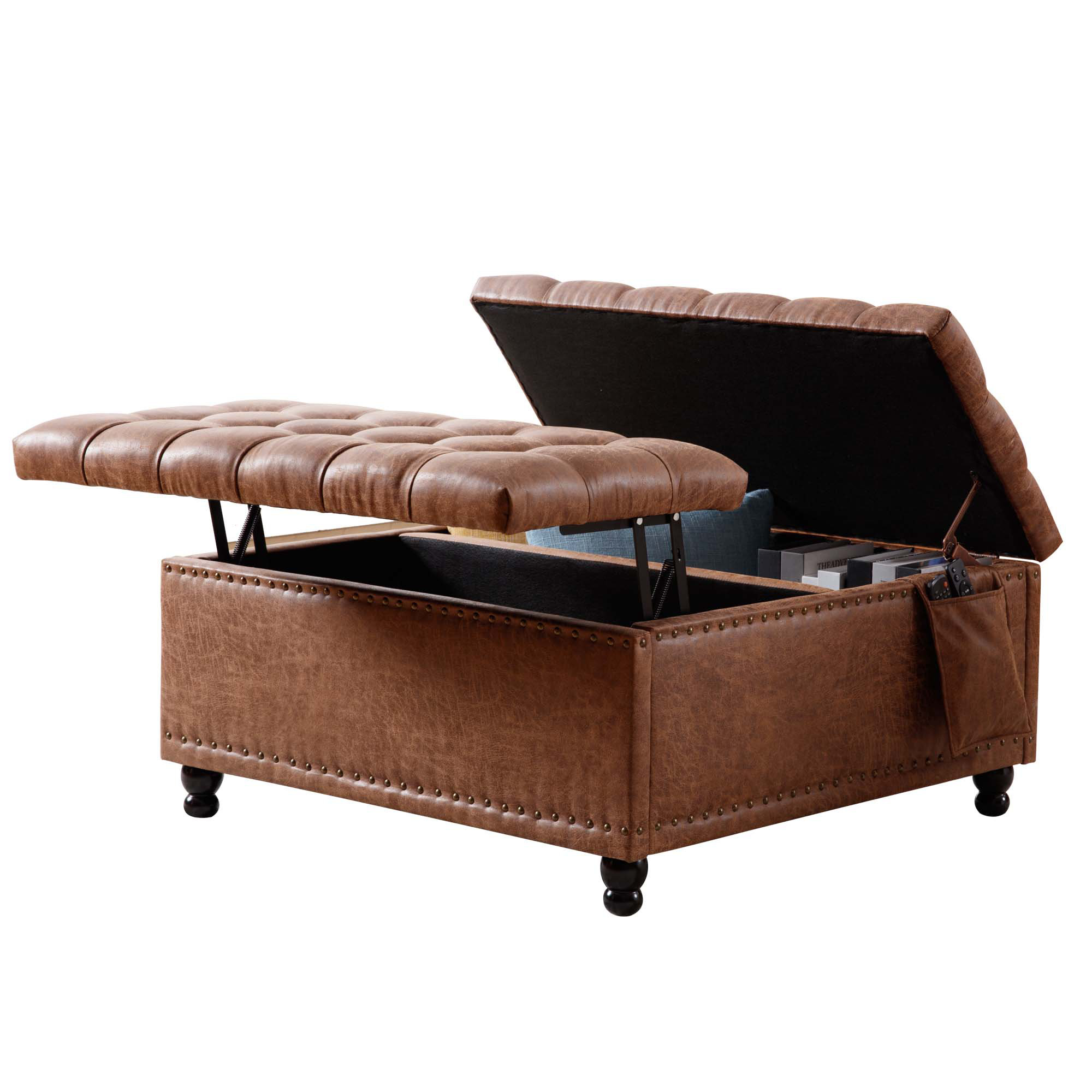 Alcott Hill® 35 Inch Extra Large Storage Ottoman Coffee Table With Lift ...