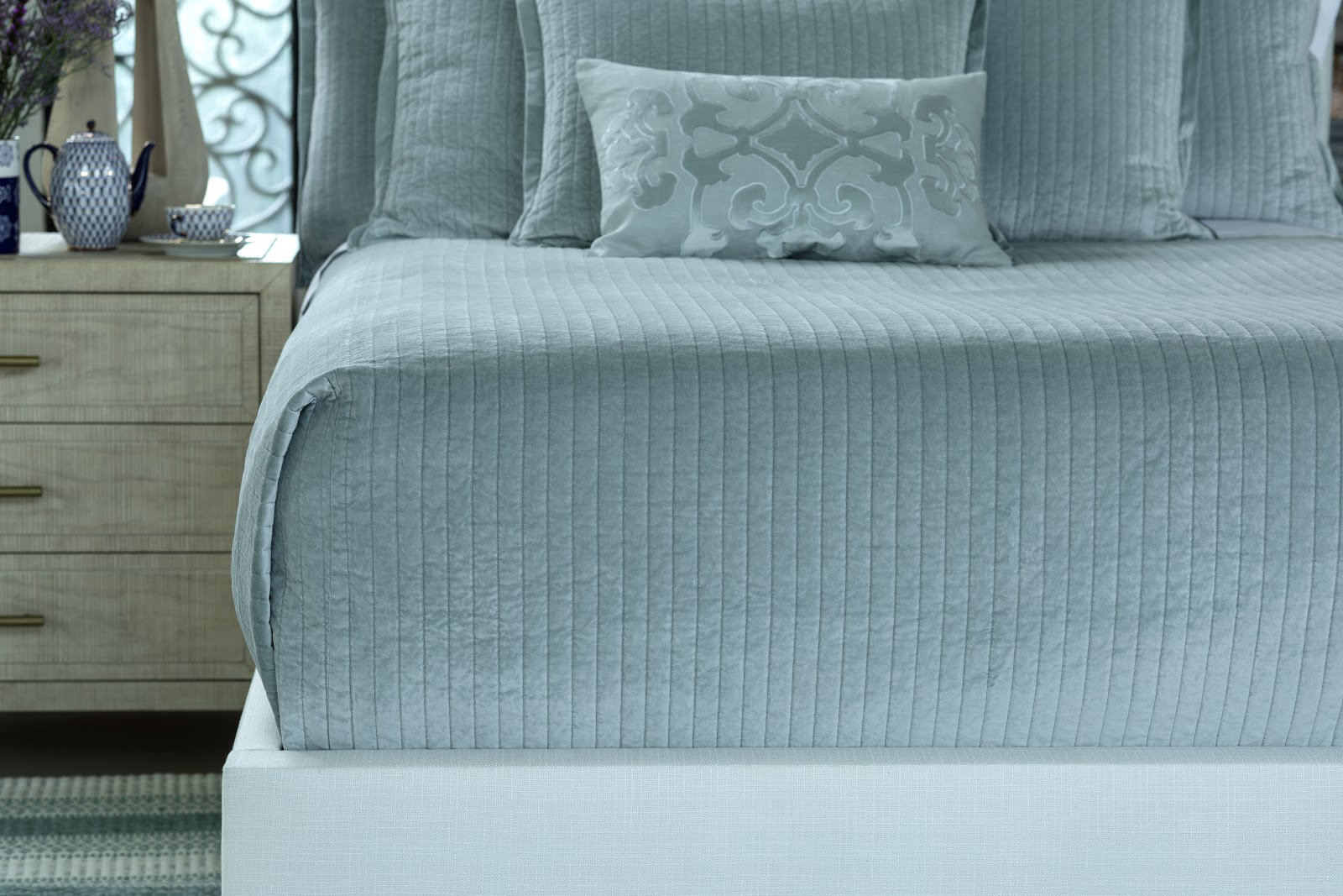 Lili Alessandra Aria Velvet Coverlet | Wayfair