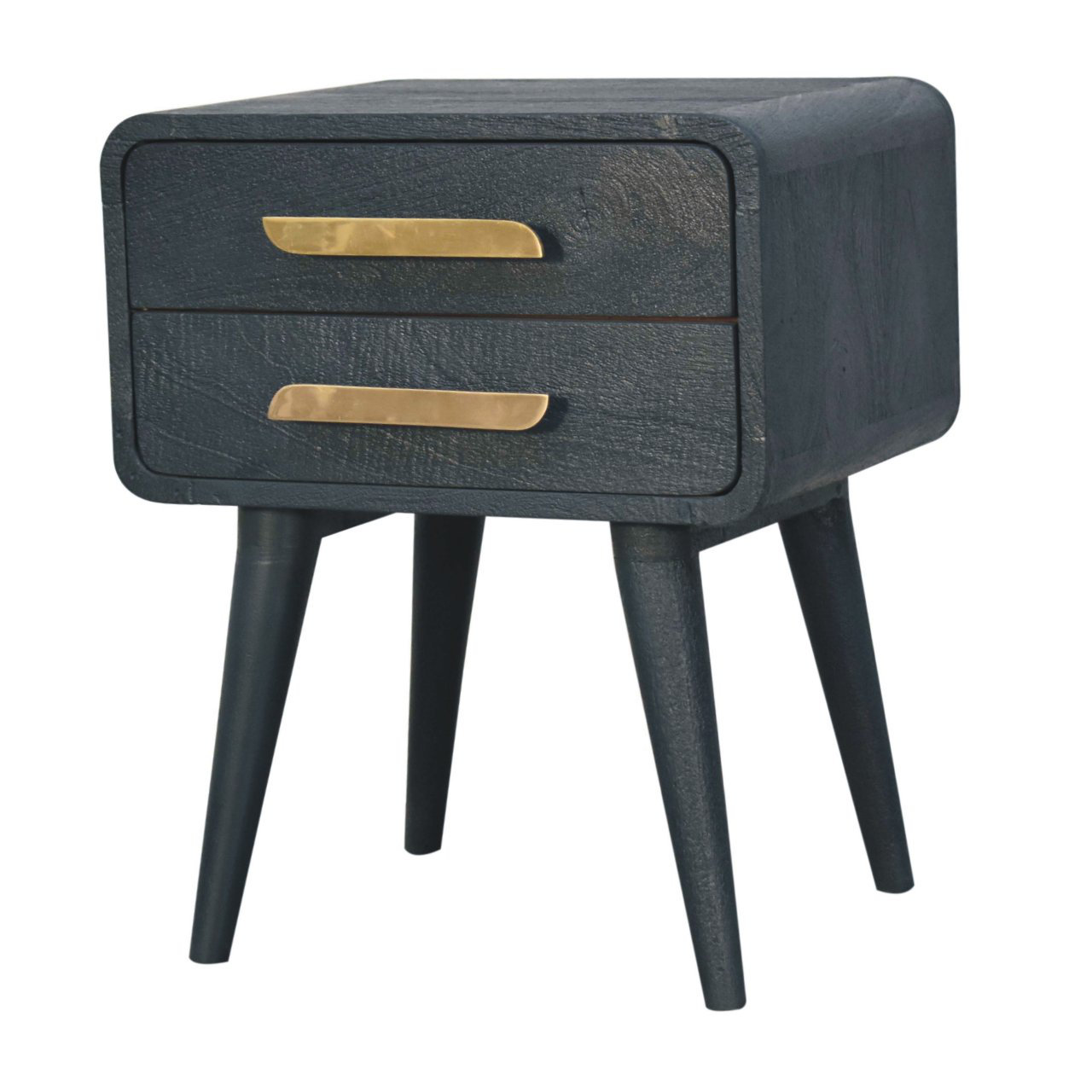 George Oliver Midnight Teal Bedside Table | Wayfair