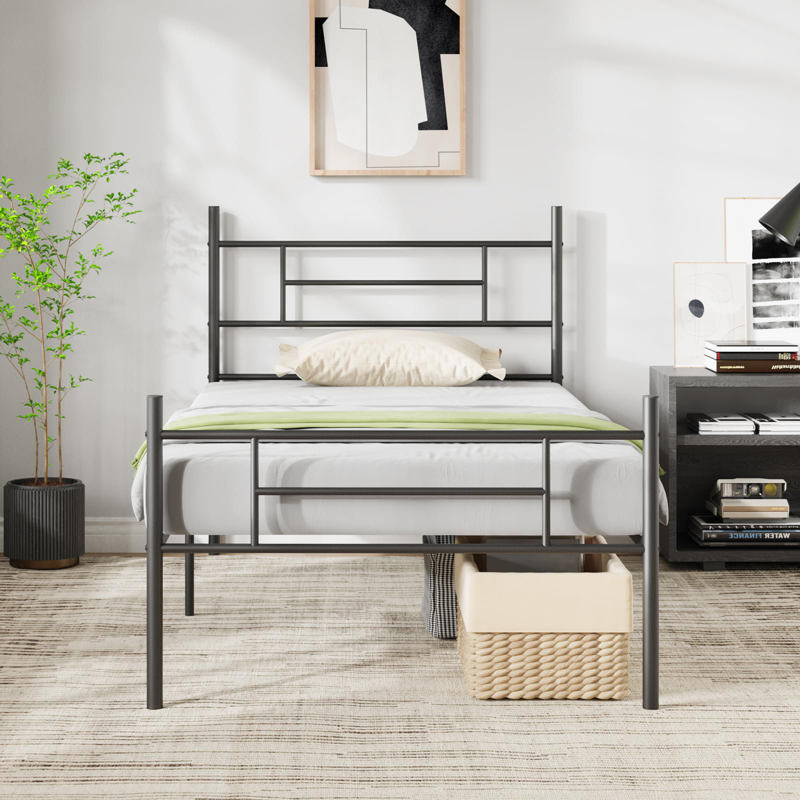 Ebern Designs Siegmeyer Metal Open-Frame Bed | Wayfair