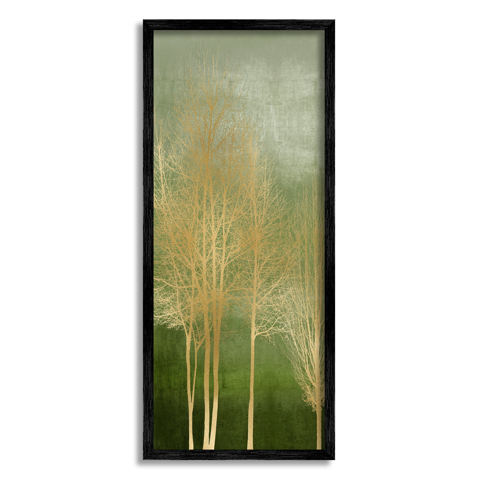 Stupell Industries Trees with Glam Detail Canvas Wall Art Design by ...