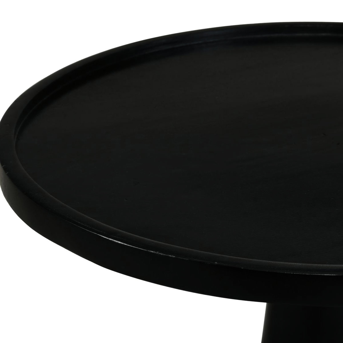 Ivy Bronx 20x20x24 Mango Wood Accent Table, Black Stain, Freestanding ...