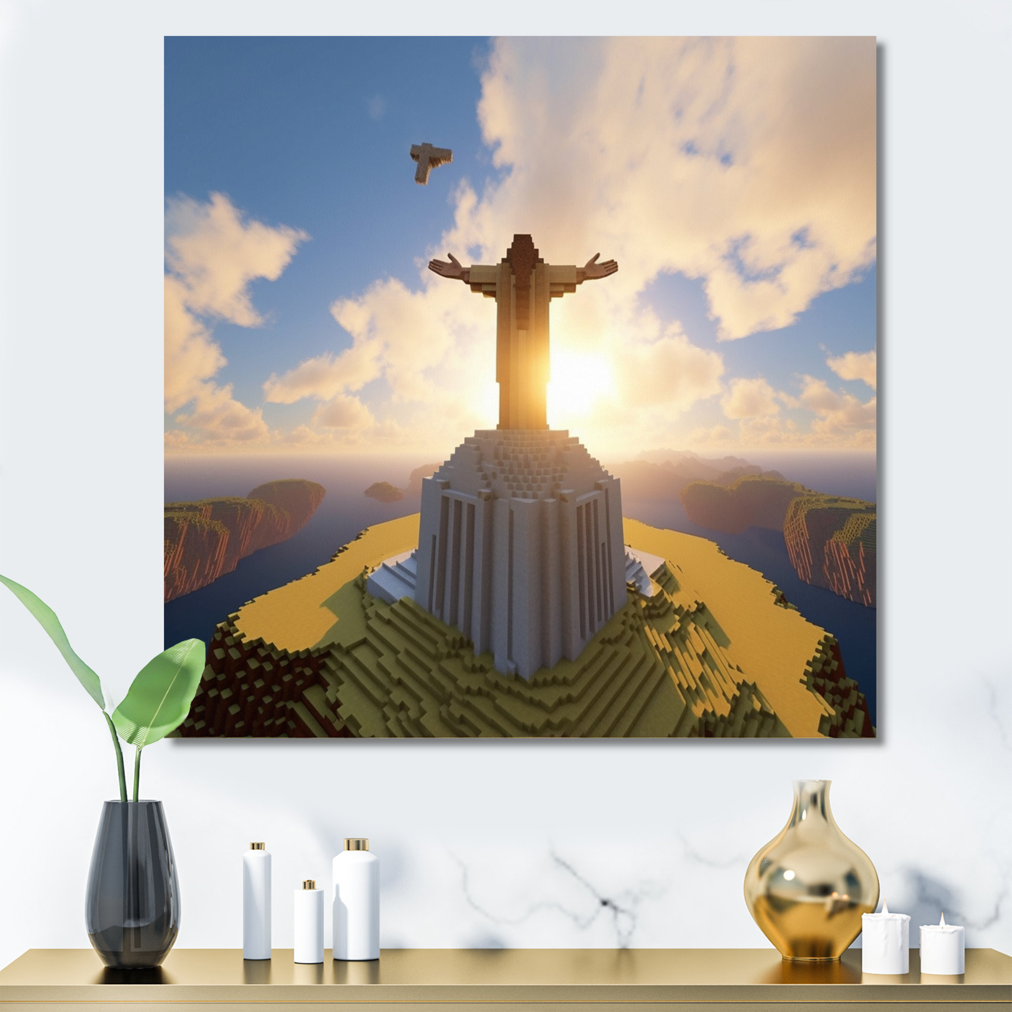 Ebern Designs The Resurrection Of Jesus Christ In Minecraft I On Canvas ...