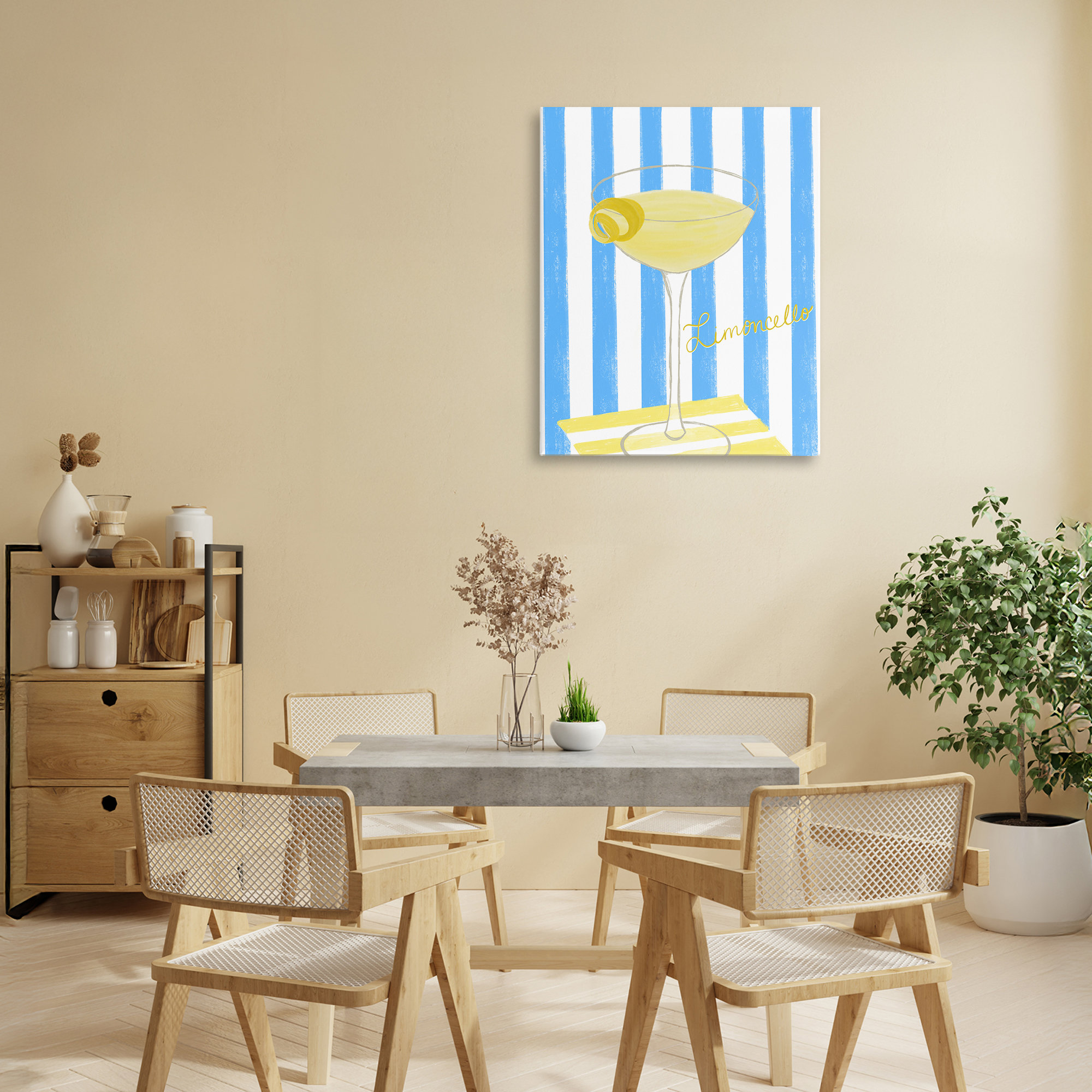 Dovecove Limoncello Citrus Drink Canvas, design by EMILY NAVAS | Wayfair