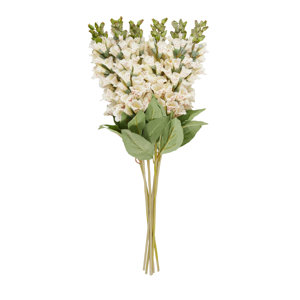Primrue Cole And Grey Faux Foliage Tall Foxglove Artificial Flower Stem ...