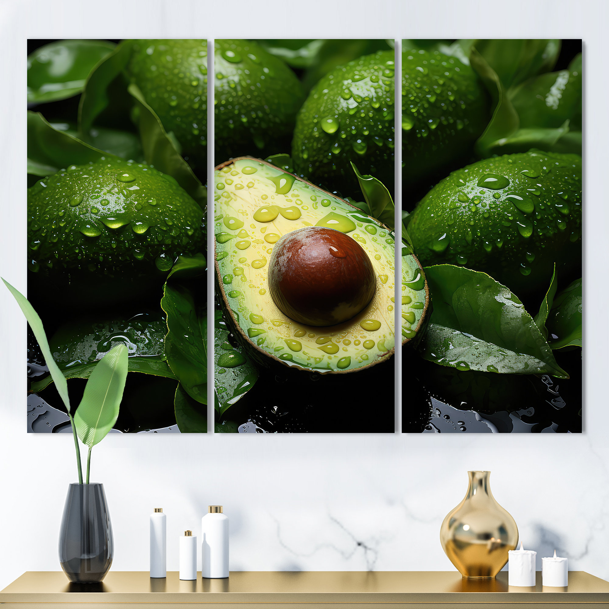 Design Art Ripe Avocado IV - Fruits Metal Wall Decor Set - Wayfair Canada