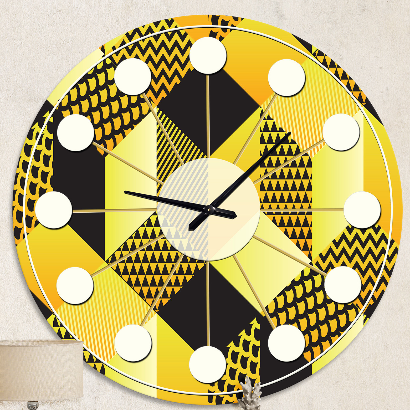 East Urban Home Retro Hexagon Pattern II - Mid-Century Modern wall ...