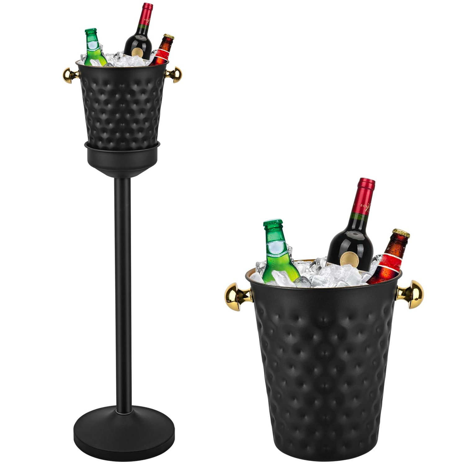 Hokku Designs Champagne Bucket With Stand,5L Ice Bucket With Stand,Wine ...