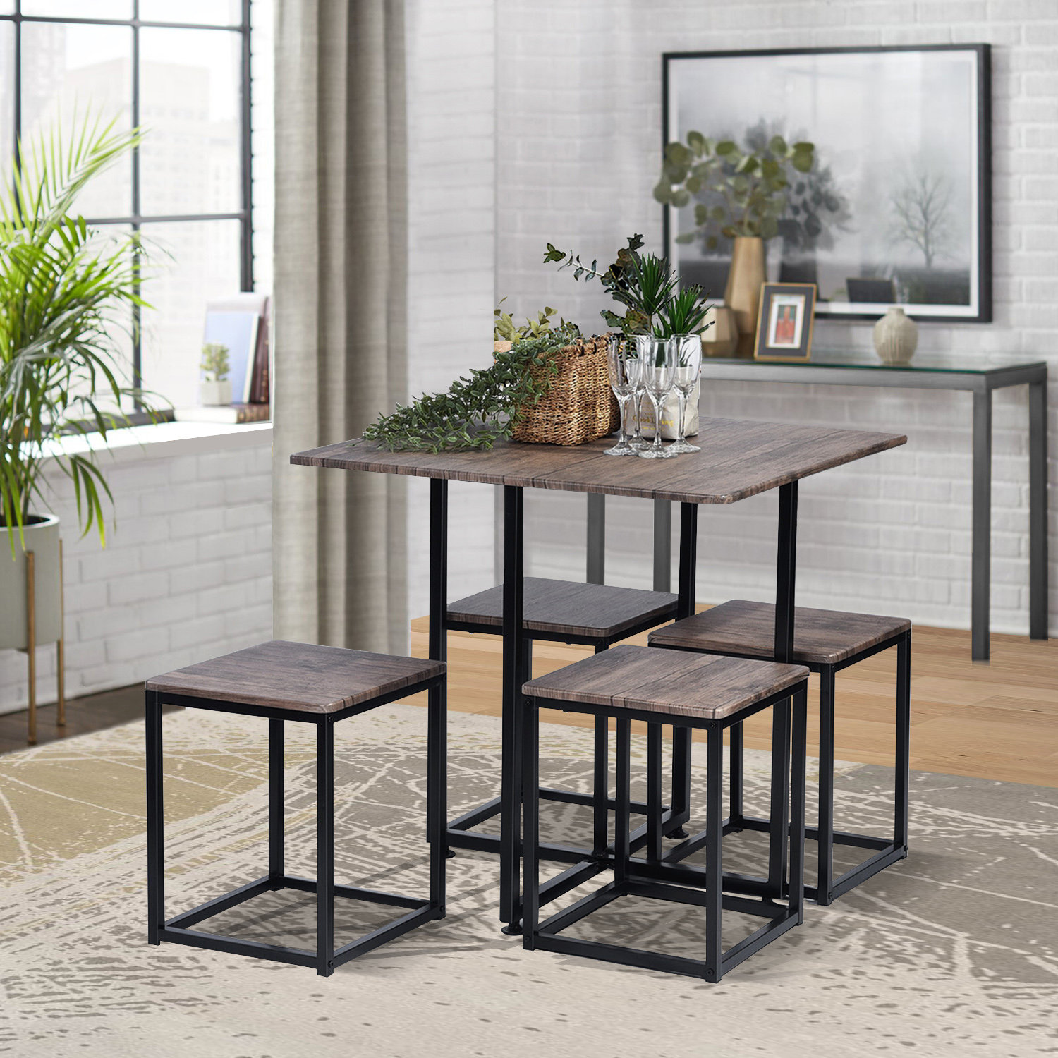 Ebern Designs Malave 4 - Person Dining Set & Reviews | Wayfair