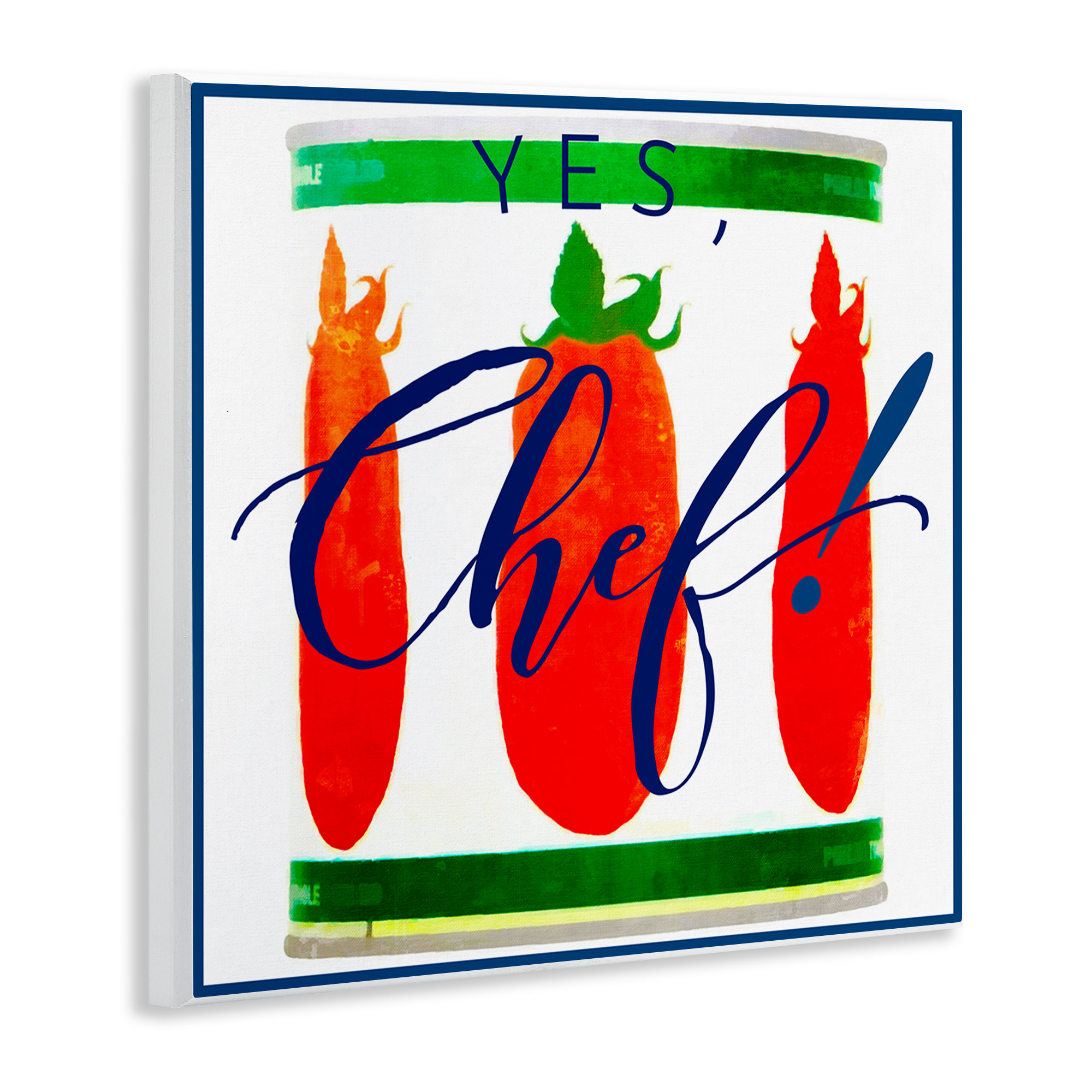 Ebern Designs Yes Chef Canned Goods Wall Plaque Art by Graffi*tee ...