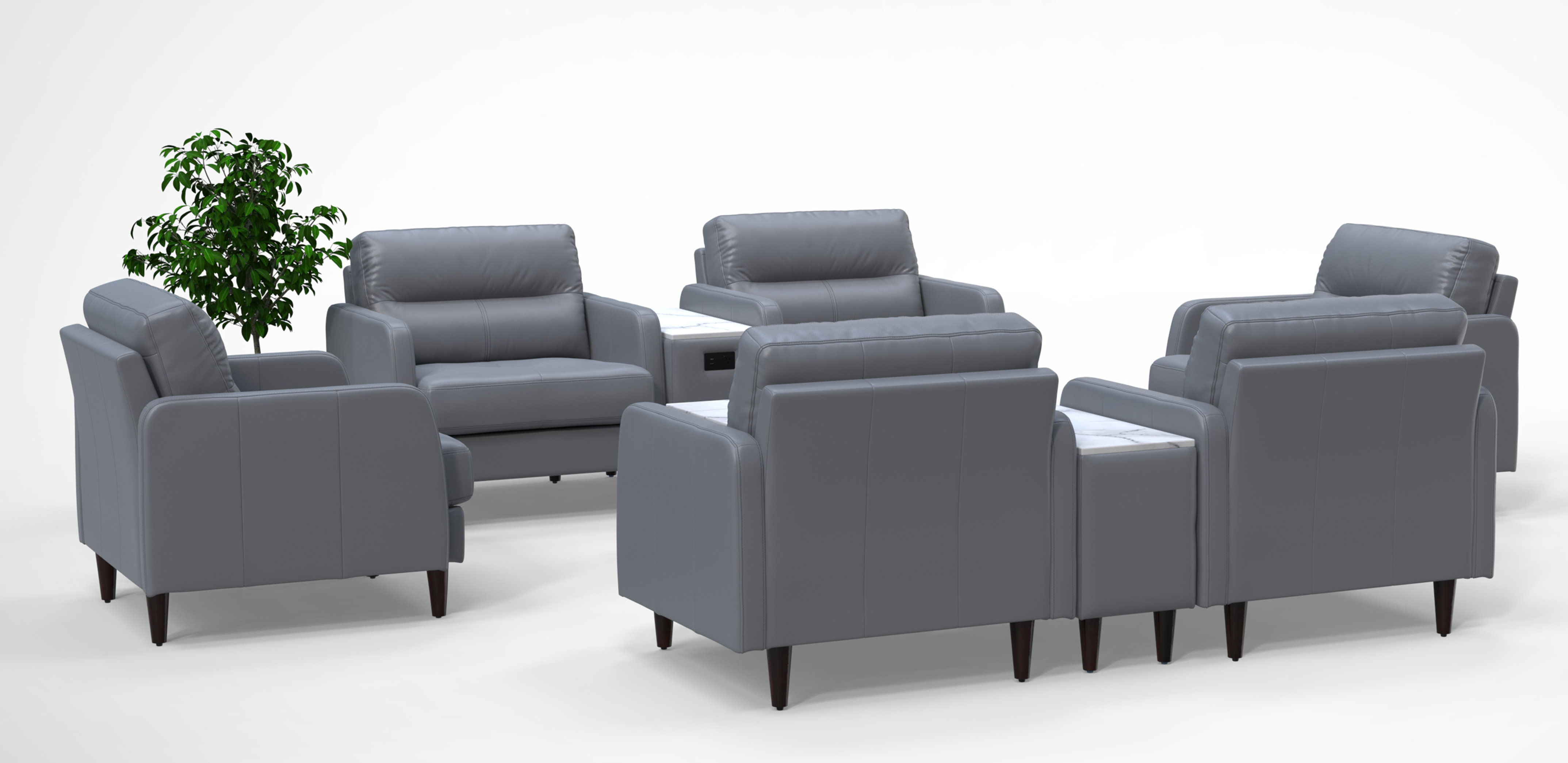 Reunion 6 Person Hospitality Booth Cafeteria Cafe Restaurant Chair Set ...