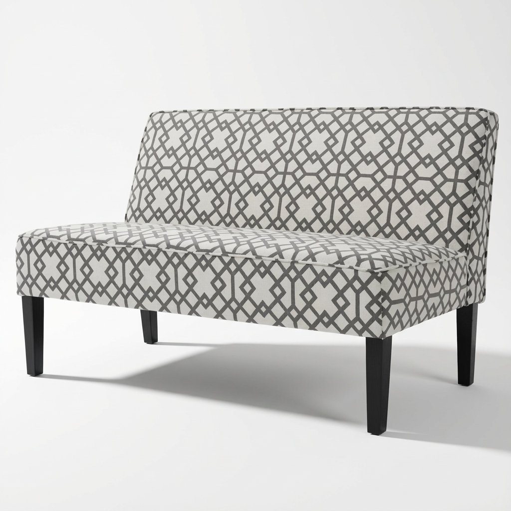 Latitude Run® Contemporary Upholstered Loveseat with Geometric Pattern ...