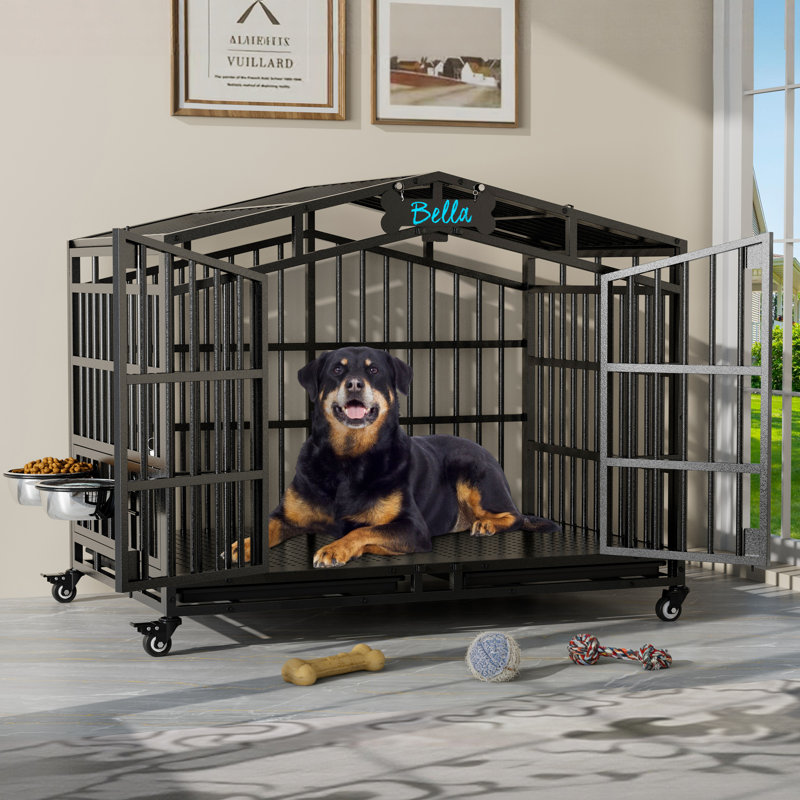 Trent Austin Design® Dorien Heavy Duty Metal Dog Crate For Large Dogs ...
