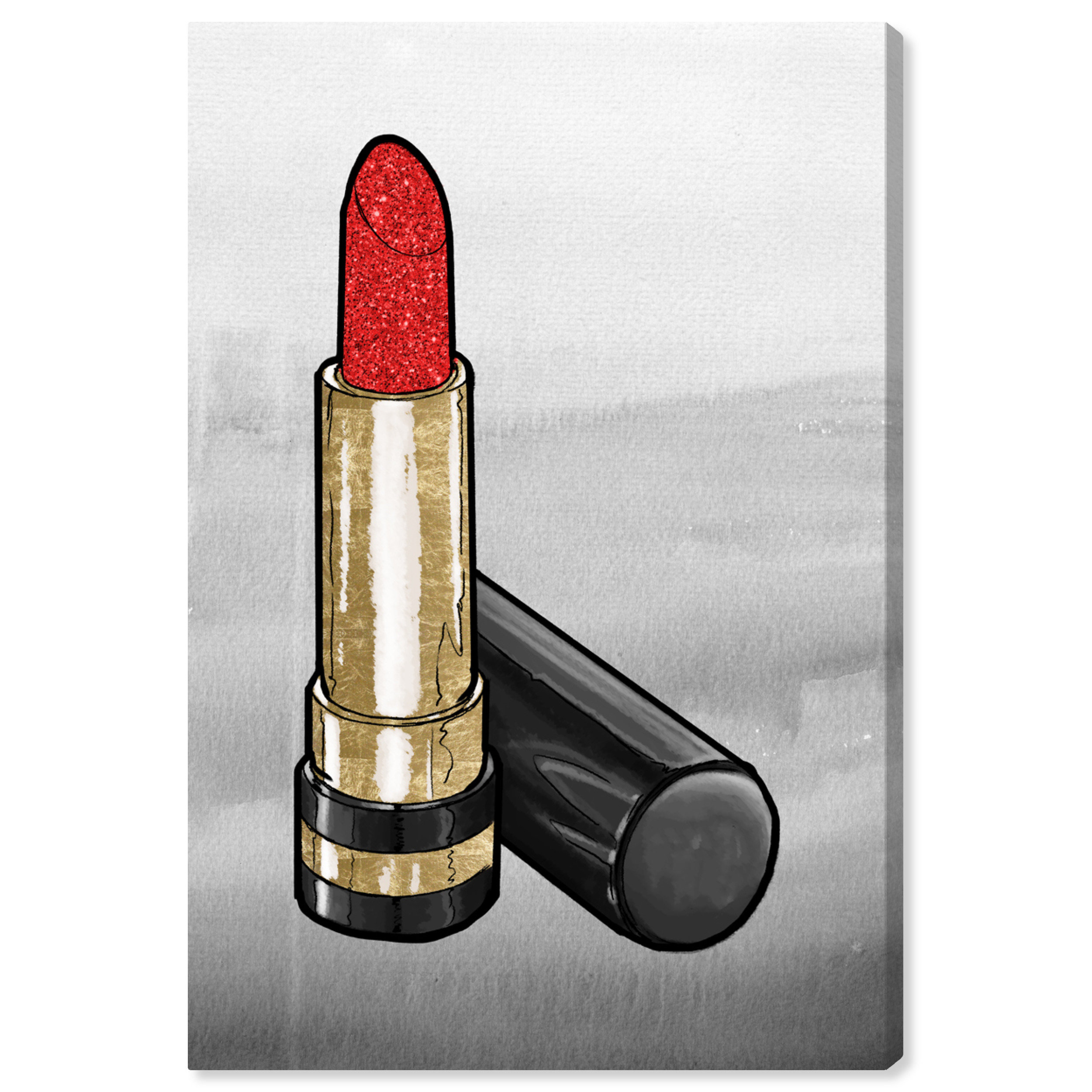 House of Hampton Fashion and Glam Fancy Lipstick III DUSK Glam Gold ...