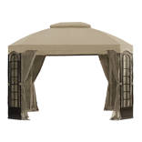 Garden Winds Parlay Scroll Gazebo Replacement Canopy Top Cover ONLY ...