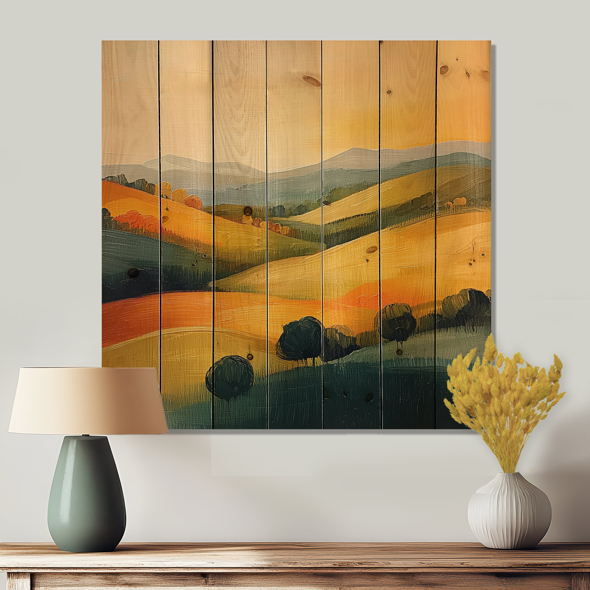 Ophelia & Co. Countryside Golden Hour Over The Hills IV - Countryside ...