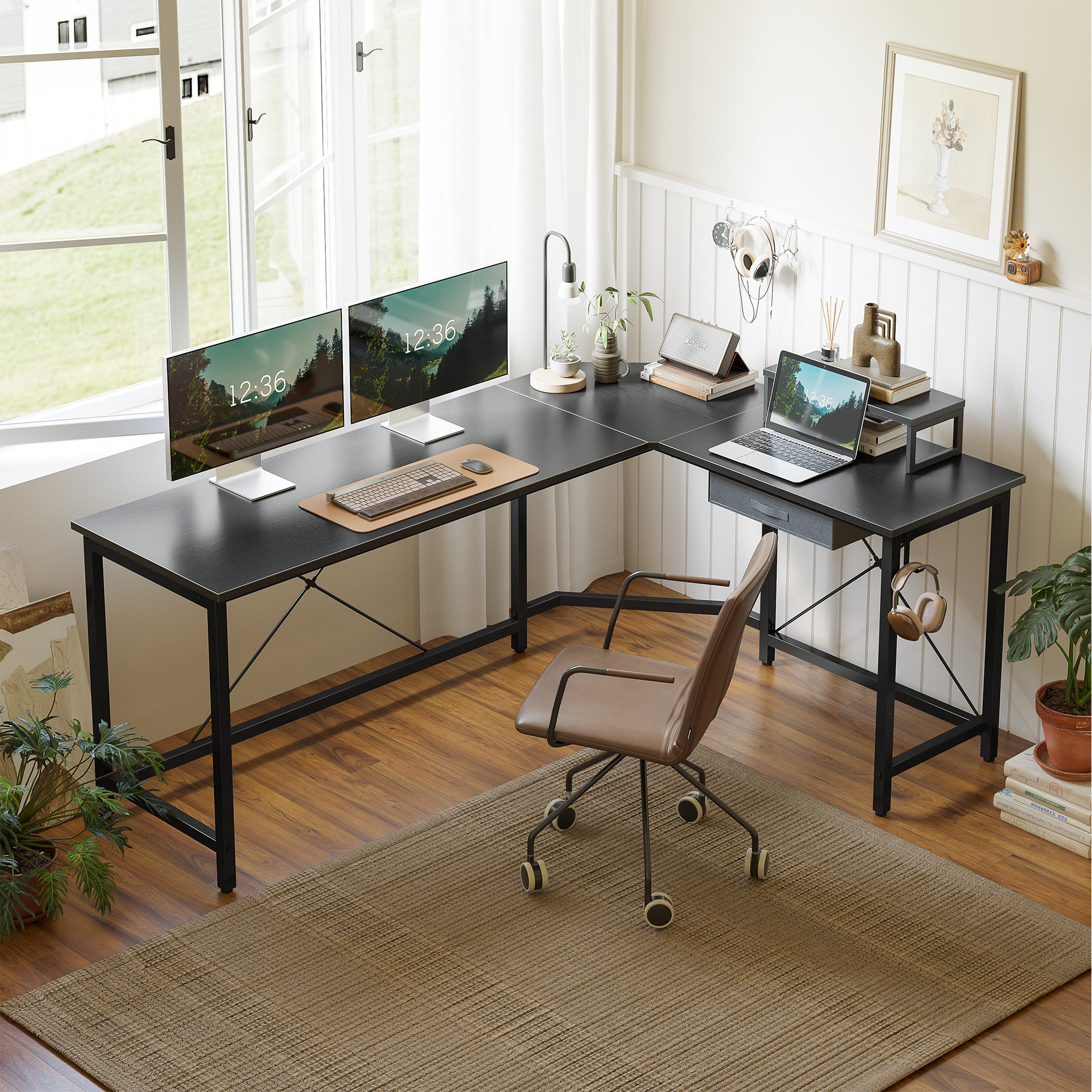 17 Stories Rhianne L-Shape Desk "& Reviews" | Wayfair
