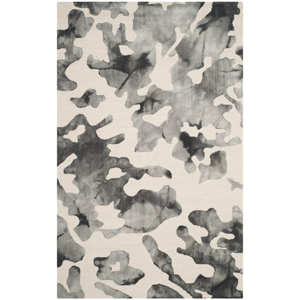 Ebern Designs Falmer Hand Tufted Wool Camouflage Rug & Reviews | Wayfair