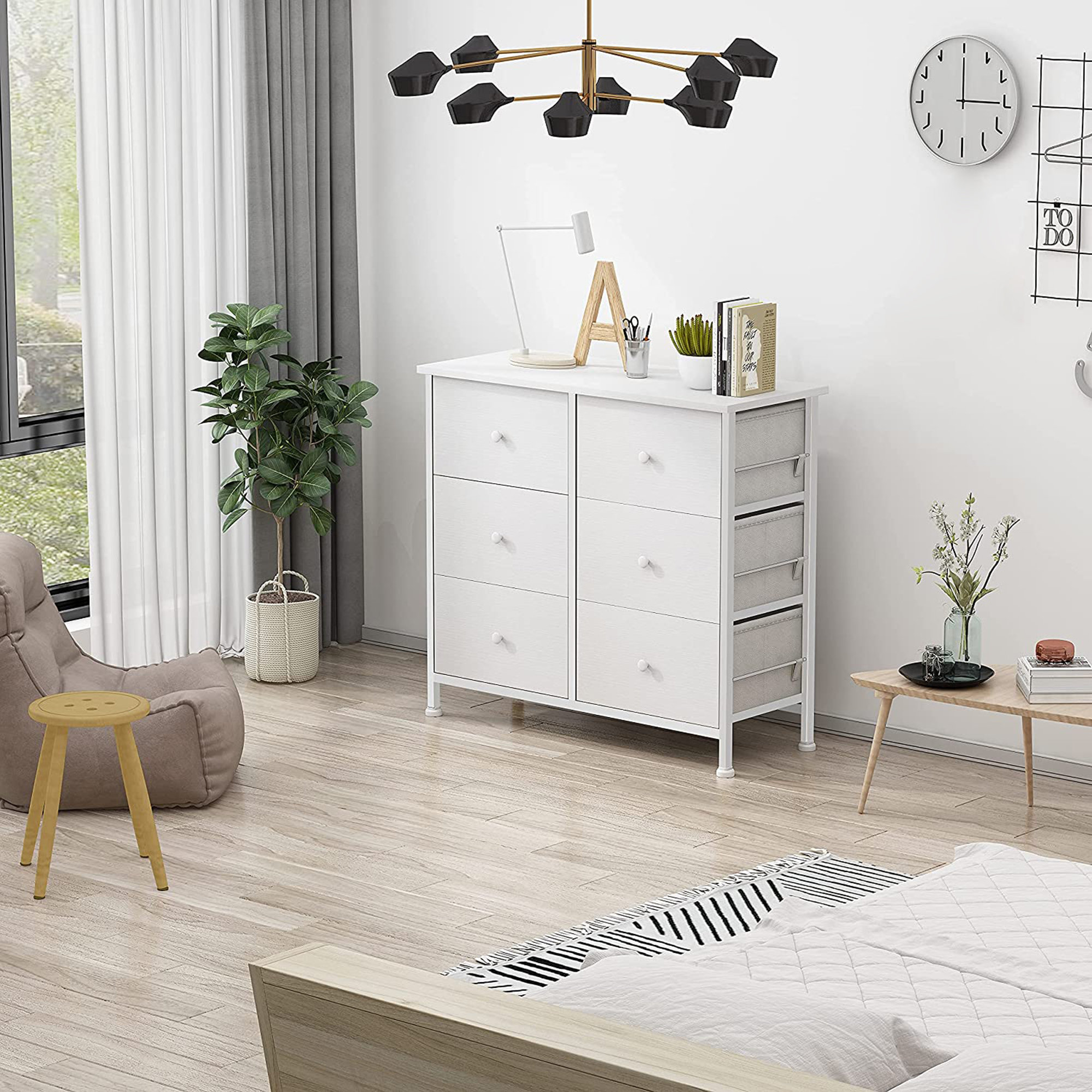 Latitude Run® Dresser For Bedroom 6 Drawer White | Wayfair