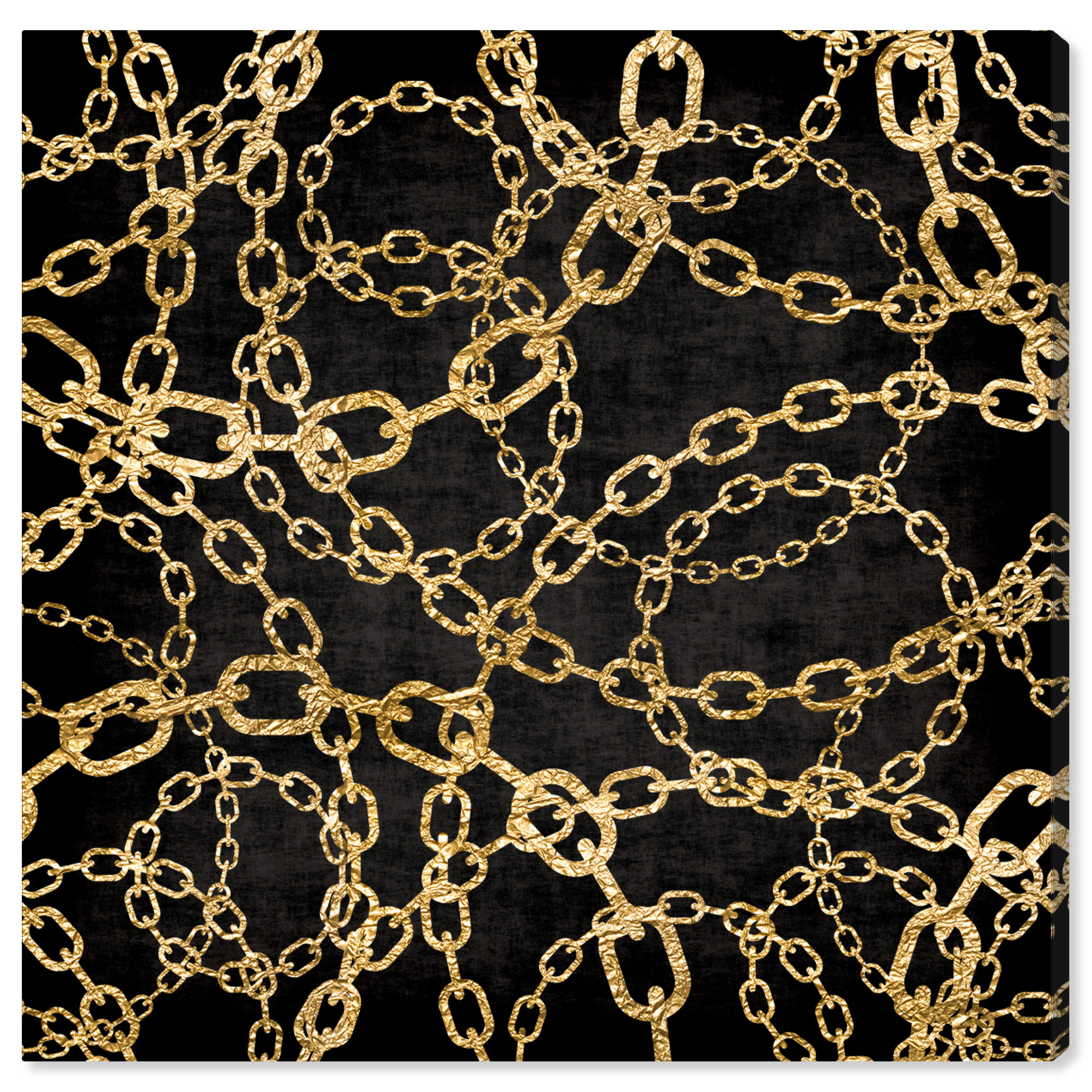 Wynwood Studio Fashion and Glam Modern - Gold Chains in Black ...