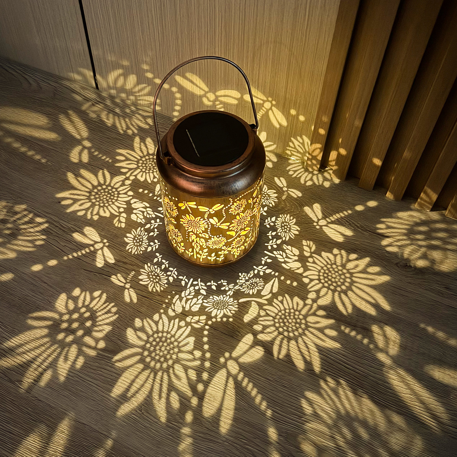 Hedaqi Dragonfly Solar Lantern Waterproof Solar Dragonfly Decorative ...