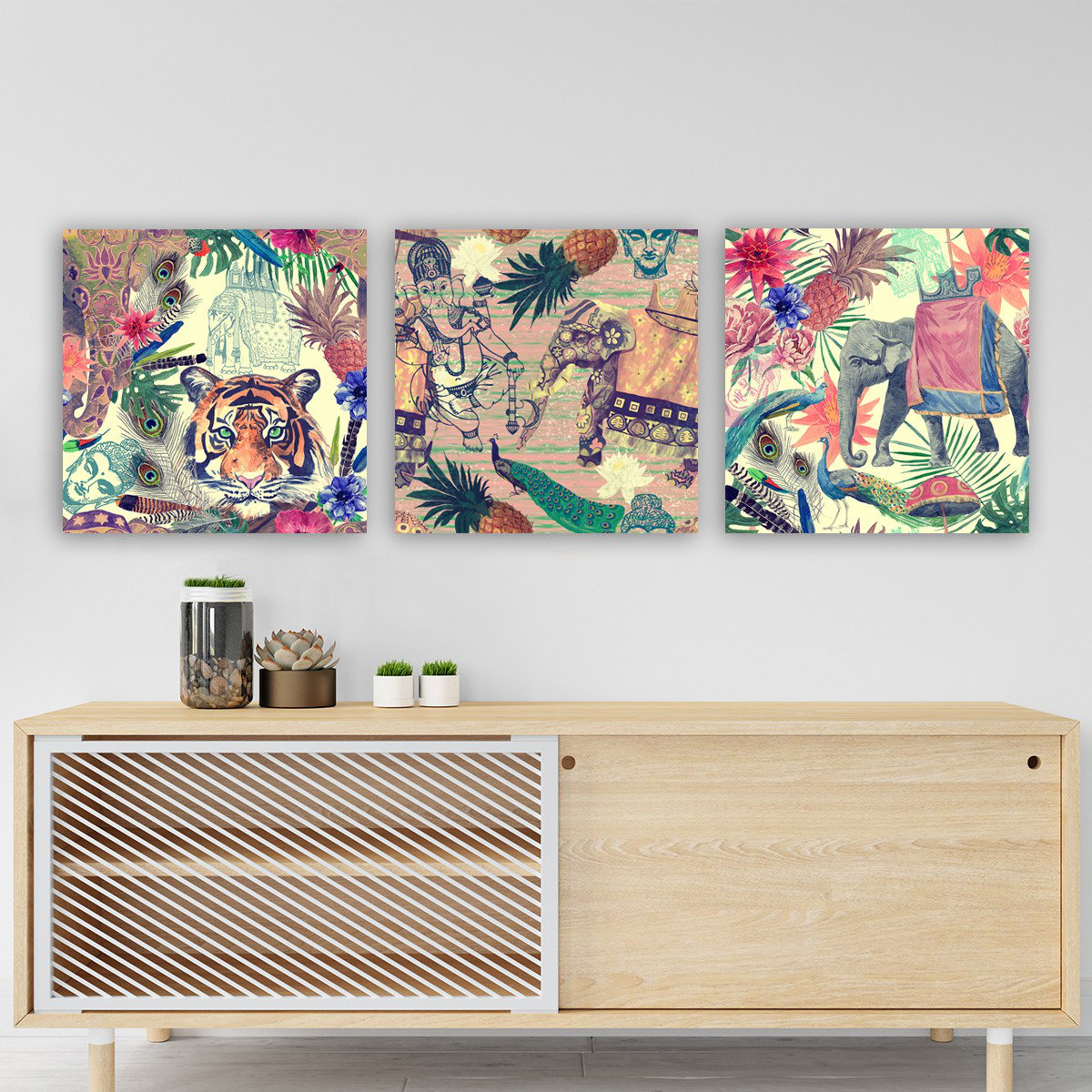 East Urban Home 3 Piece Wrapped Canvas Panoramic Graphic Art Set | Wayfair