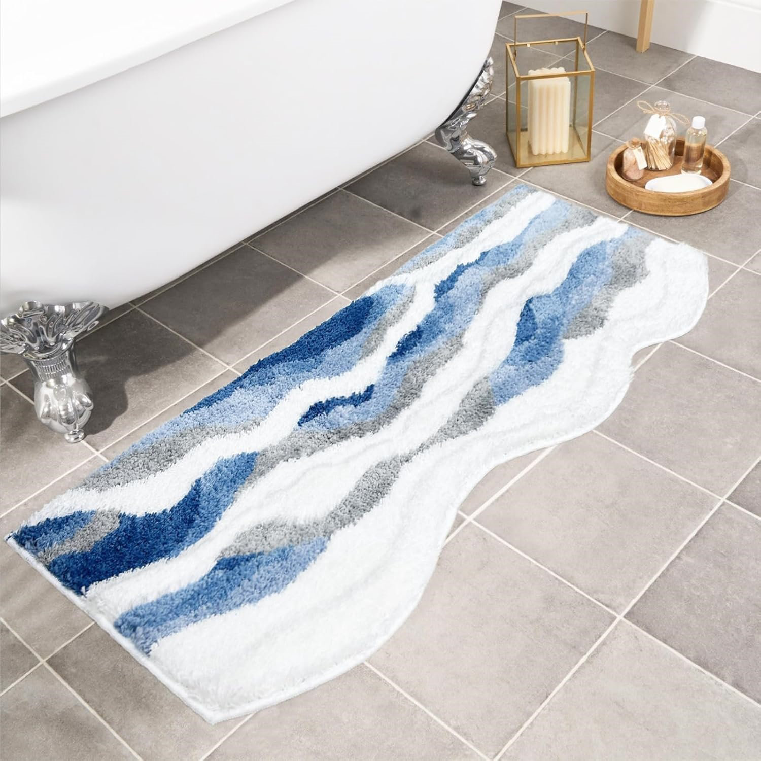 Beachcrest Home™ Coastal Bathroom Rugs Summer Beachy Bath Rug 4Ft Long ...