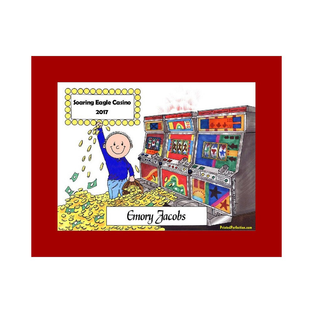 Printed Perfection Personalized Slot Machine Player - Male Cartoon ...
