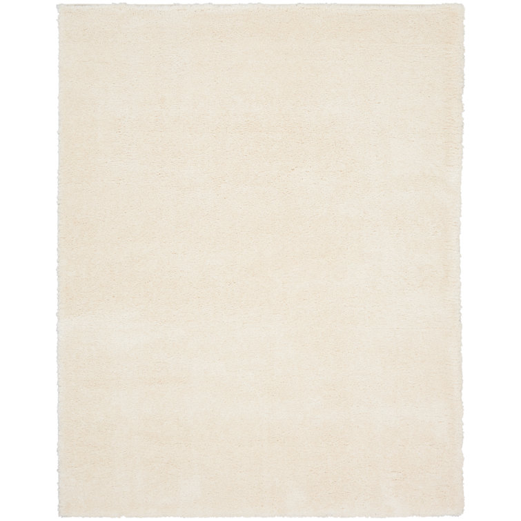 Rosdorf Park Dreamy Shag Solid Ivory Area Rug & Reviews | Wayfair