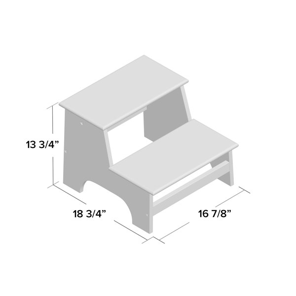 WFX Utility™ Topsham 2 - Step Manufactured Wood Step Stool & Reviews ...