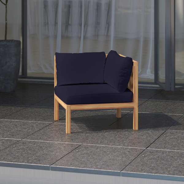 Wade Logan® Latwon Wood Outdoor Lounge Chair & Reviews - Wayfair Canada