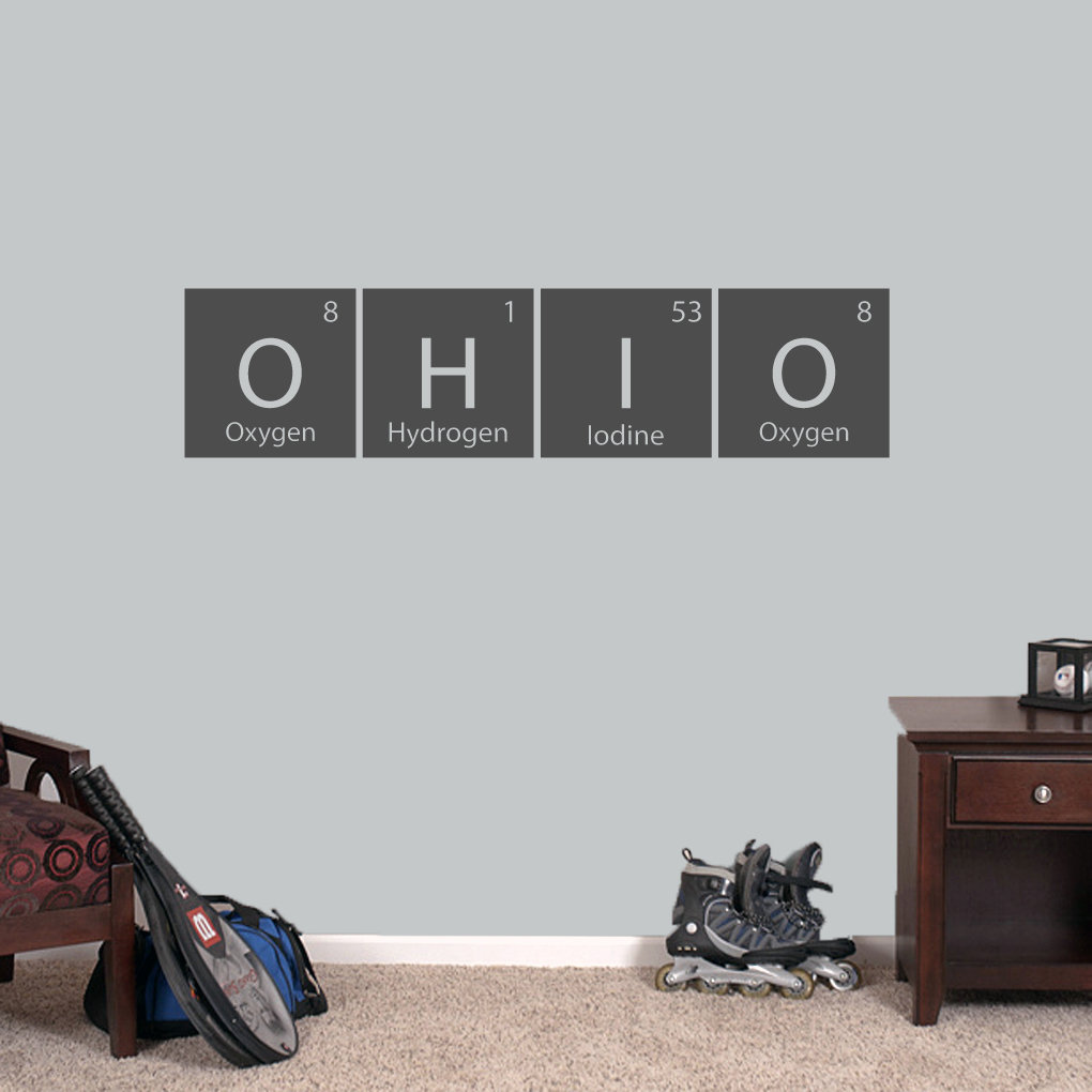 Sweetums Wall Decals Ohio Periodic Table Wall Decal | Wayfair