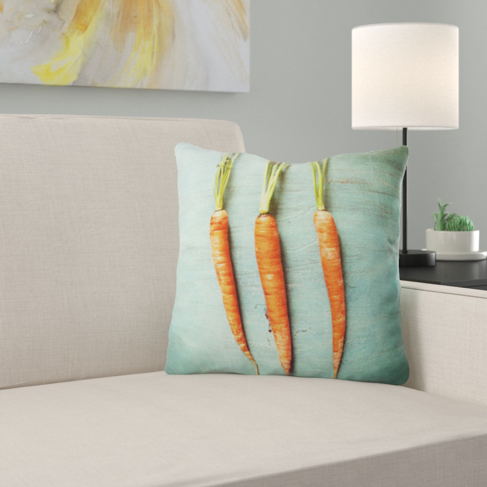 Deny Designs Eat Your Vegetables Throw Pillow | Wayfair