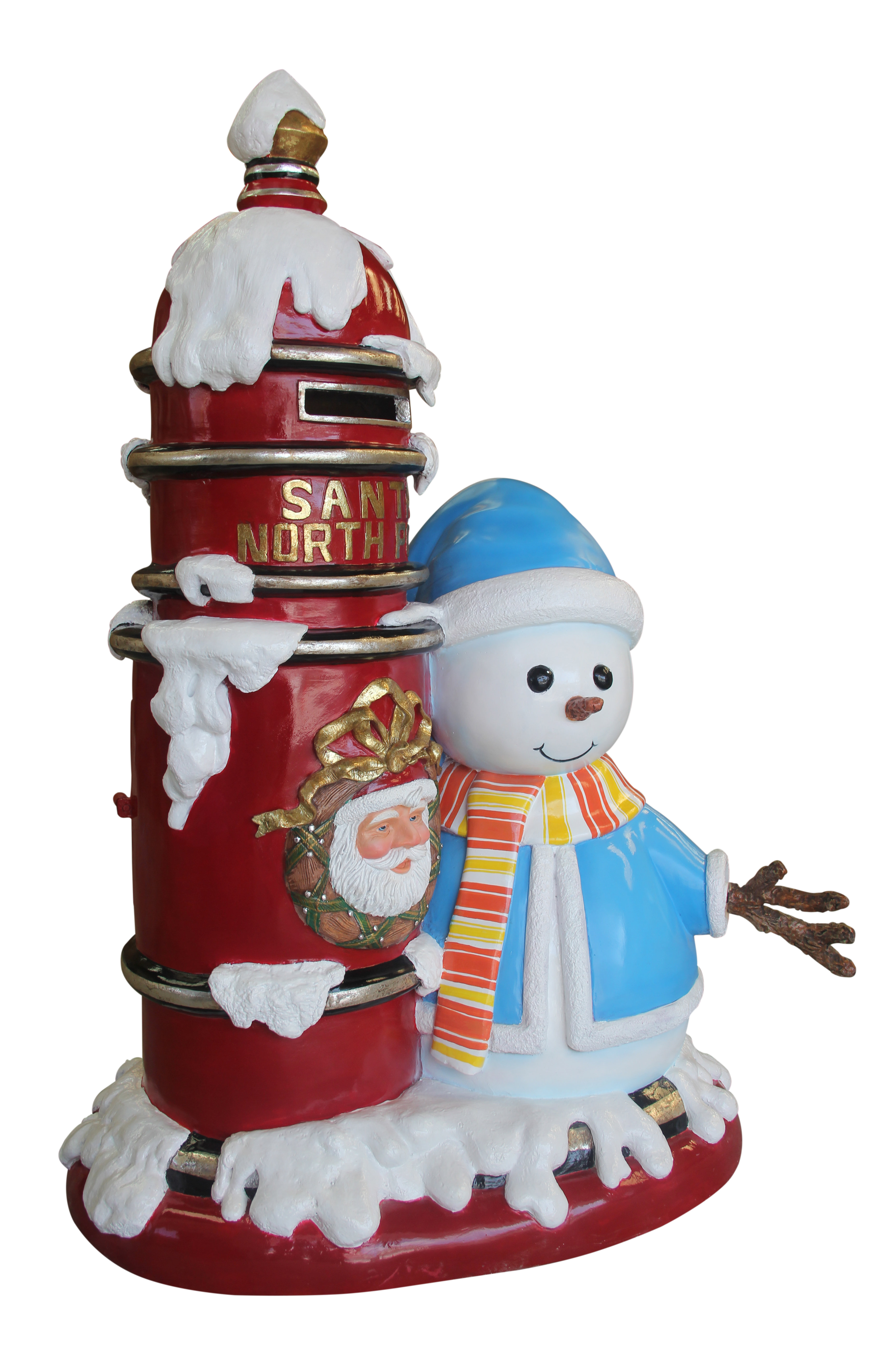 Canora Grey North Pole Snowman Mailbox Display | Wayfair