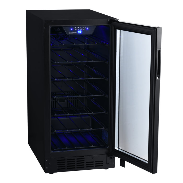 EdgeStar 15'' 30 Bottle Single Zone Built-In Wine Refrigerator ...