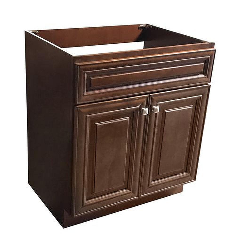 Vanity Atelier 36'' Single Bathroom Vanity Sink Base Cabinet in Maple ...