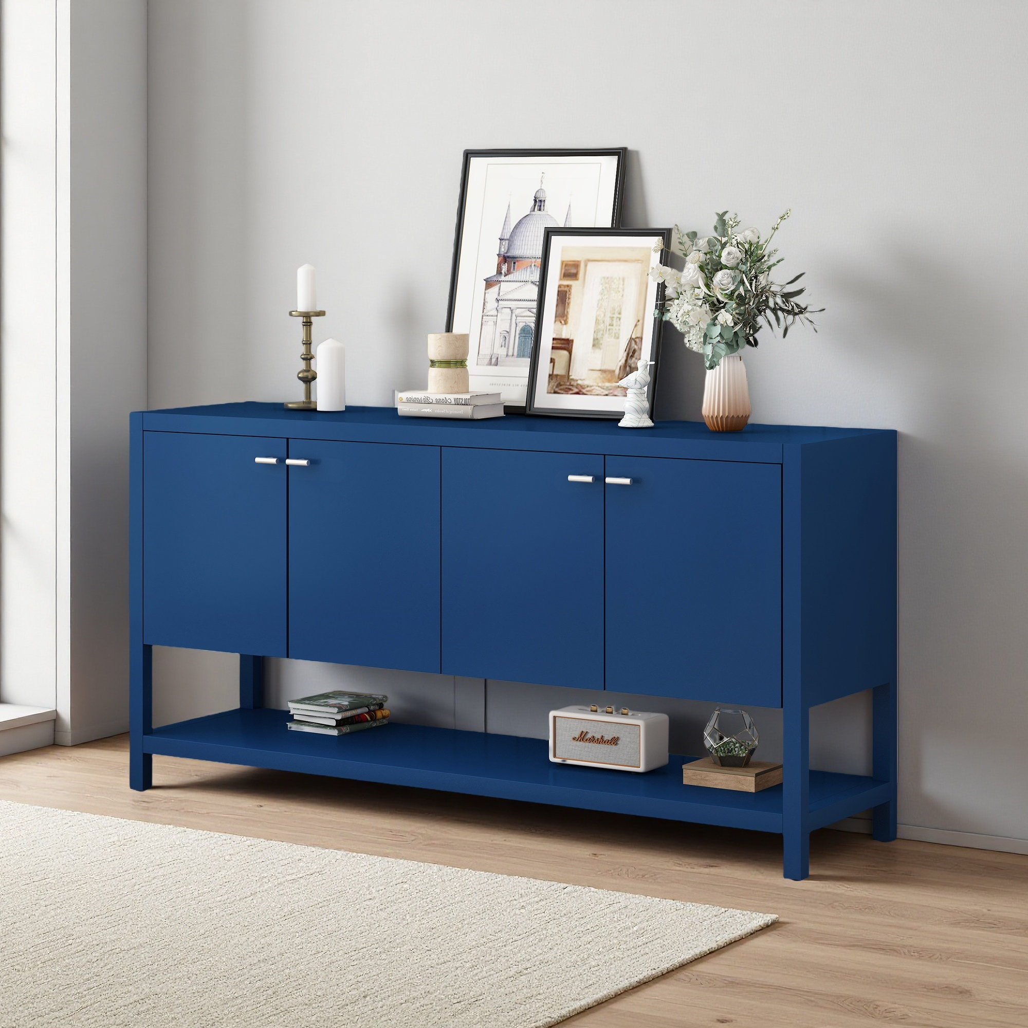 Ebern Designs Functional Console Table With Abundant Storage For ...