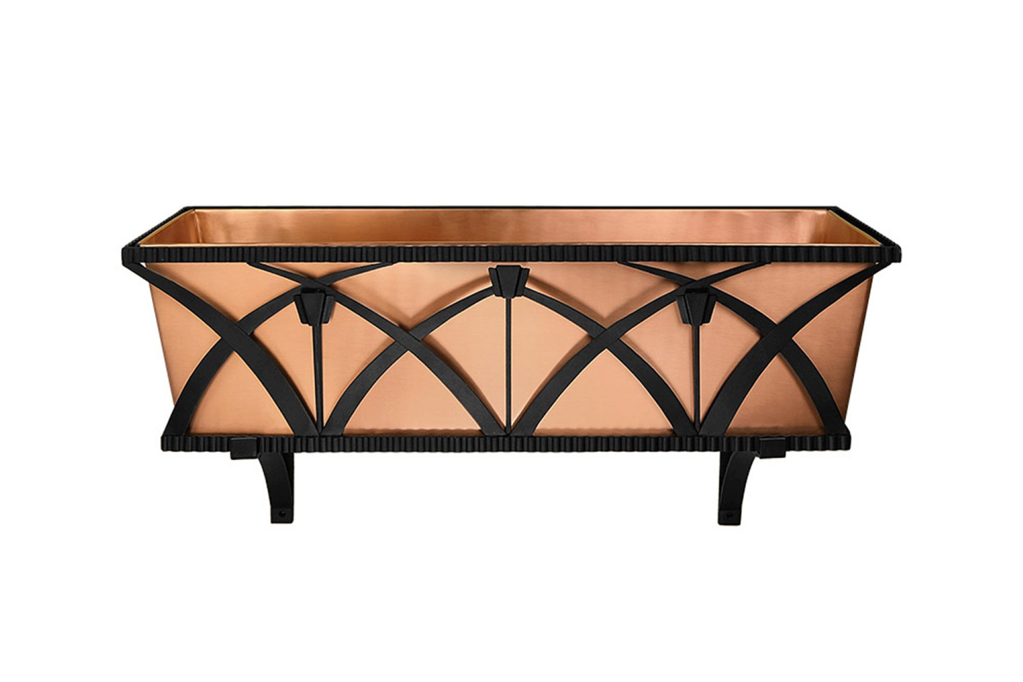 Brayden Studio® Tobey Copper Window Box Planter | Wayfair