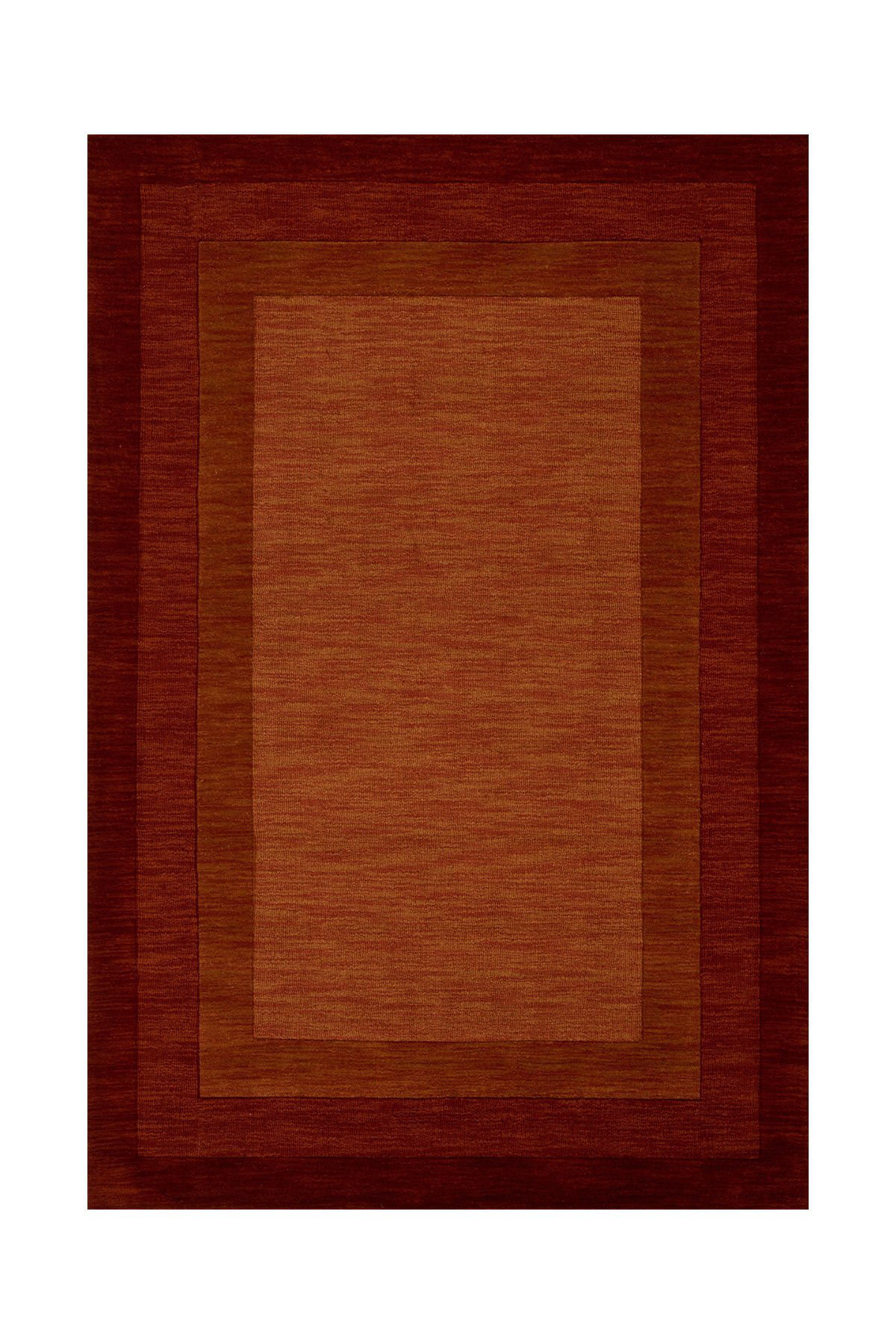 Dakota Fields Orange-Burgundy Framed Woven Base Digital Print Rug | Wayfair