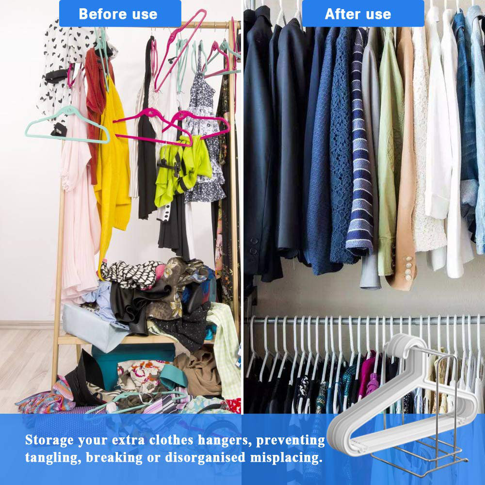 Rebrilliant Hanger Stacker Clothes Hanger Organizer Rack Sturdy ...