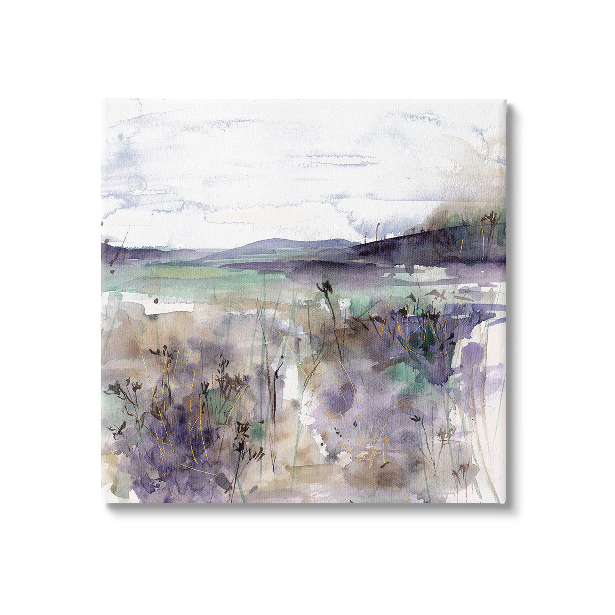 Winston Porter Purple Mountain Distortion Canvas Wall Art Design By ...